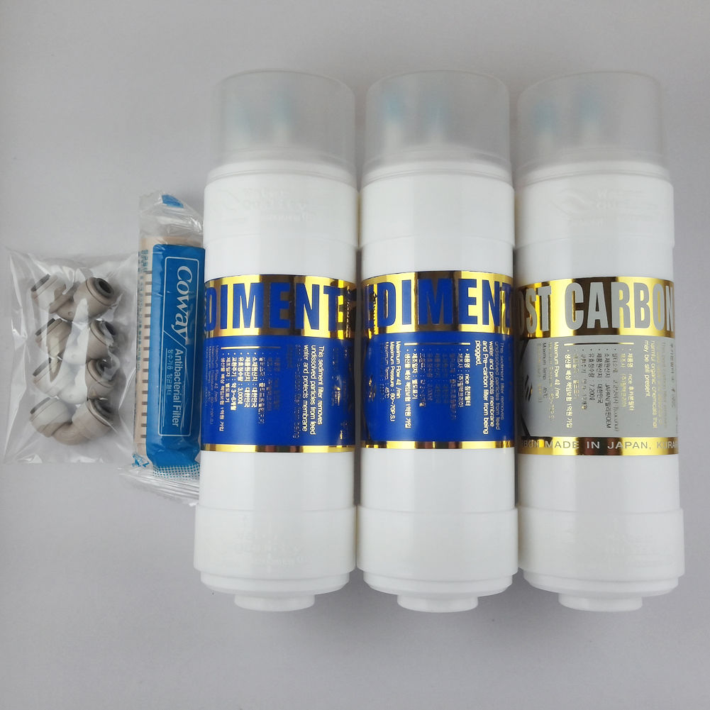 4-pcs 8" Compatible Replacement Water Filter Set for Coway CP-07BLO, C ...